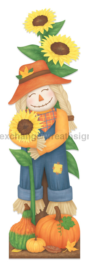 70"H X 20"W Plywood Scarecrow Porch Sign Orange/Yellow/Green/Blue HA90 ...