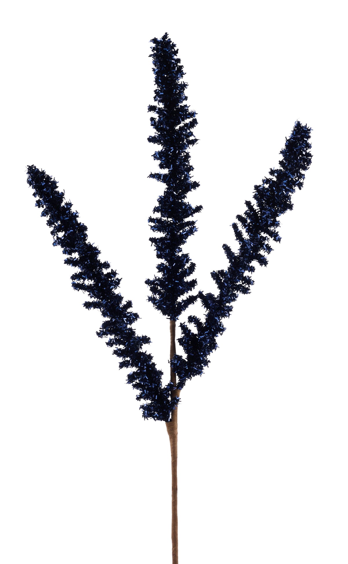 18"L V-Cut Foil Glitter Spike Navy Blue MN040919 — DecoExchange®