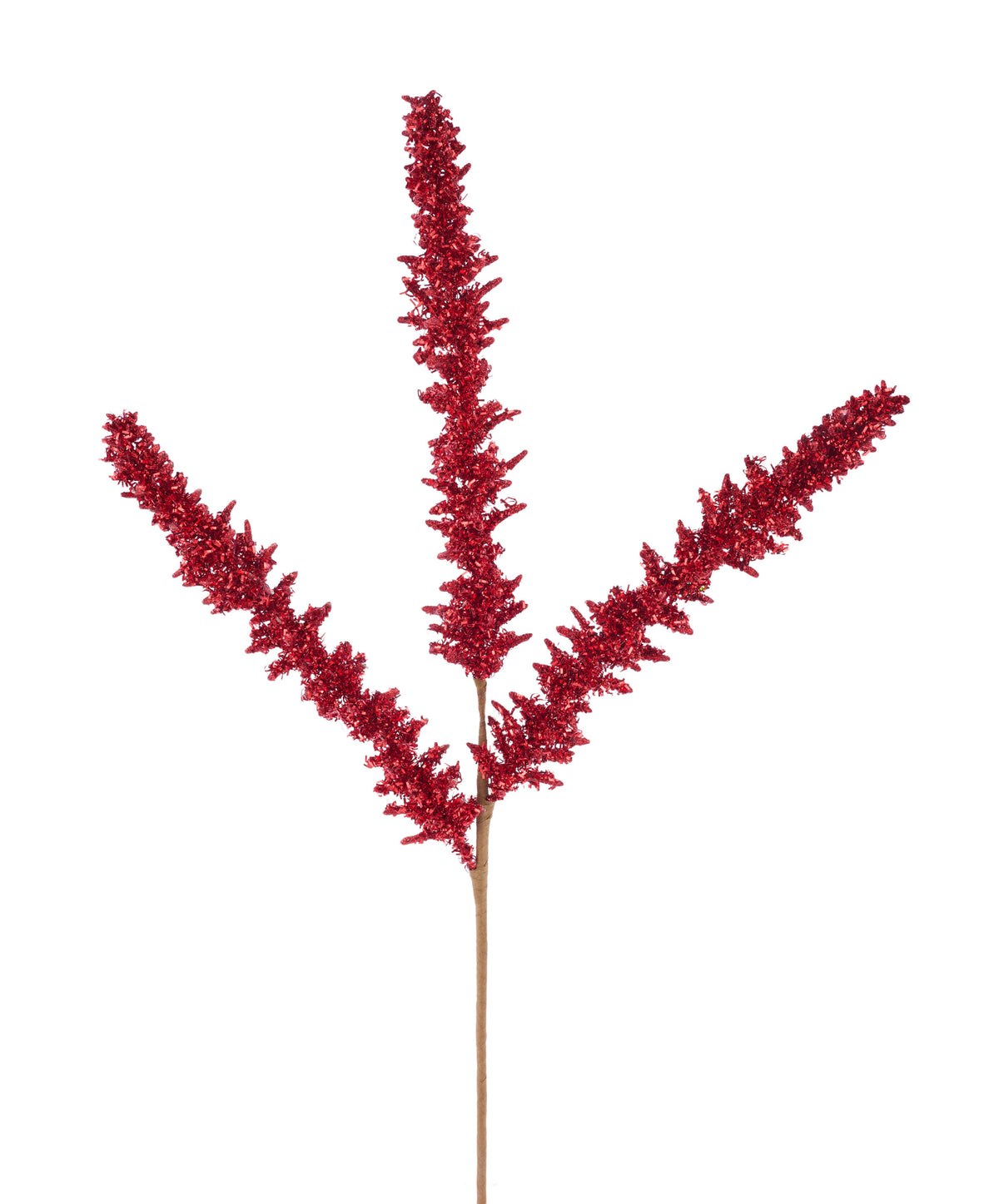 18"L V-Cut Foil Glitter Spike Red MN040924 — DecoExchange®