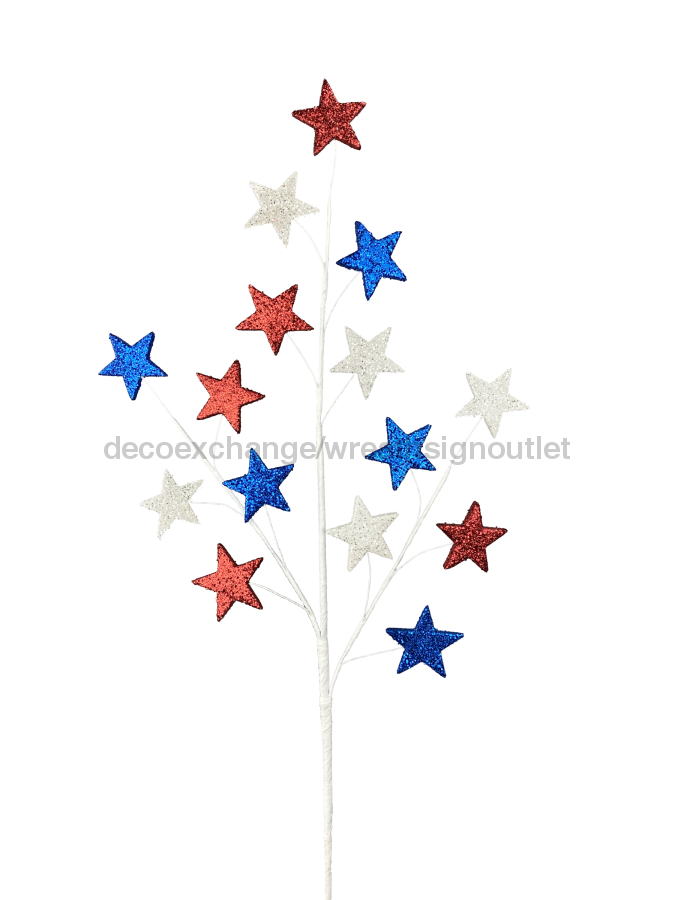 Glitter Star Spray X 15 H28 — DecoExchange®