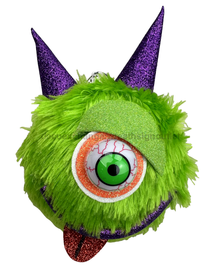 Ornament Furry Monster 7" X 6" 57306GN — DecoExchange®