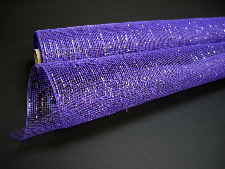Purple/Purple Metallic Mesh, 10"X10Y XB90510-11 — DecoExchange®