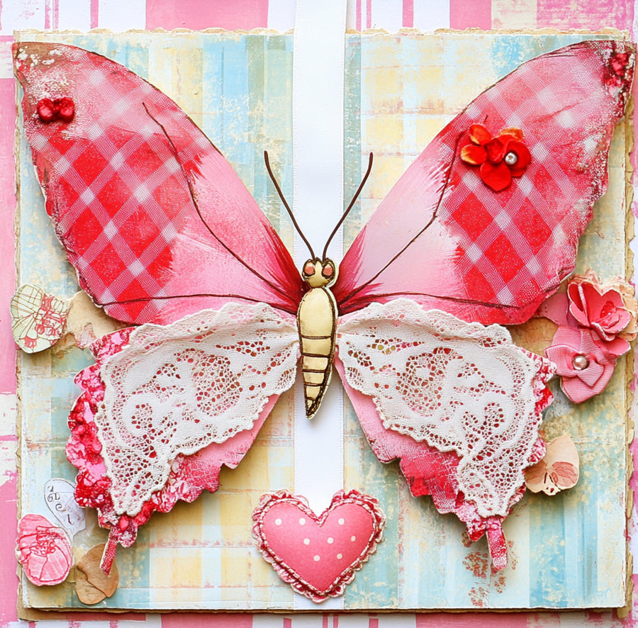 Valentine Sign, Butterfly Sign, DCO-02248, Sign For Wreath, 10x10 Meta ...
