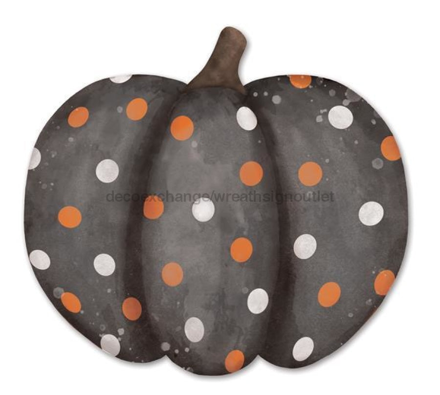 Polka Dot Pumpkin Clipart