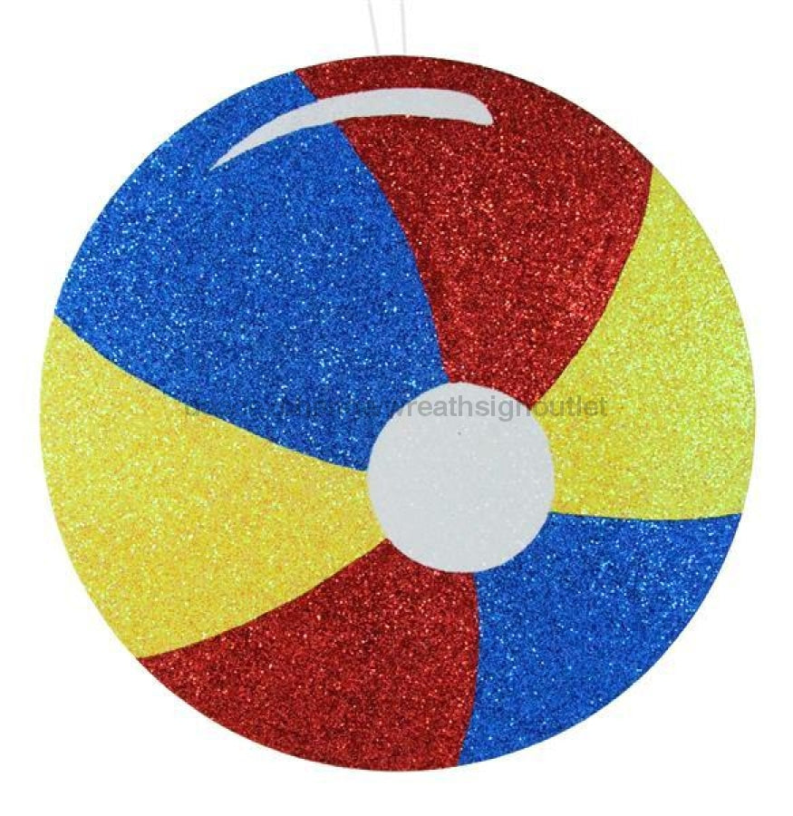 20"Dia Glittered Eva Beach Ball Primary Multi MS1689 — DecoExchange®
